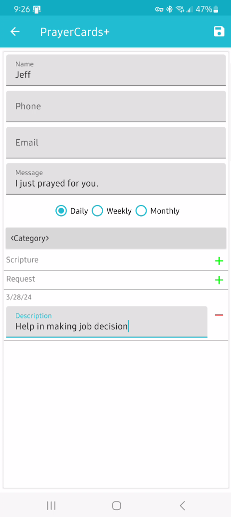 A Praying Life Prayer Cards for Android | seeJesus Ministry